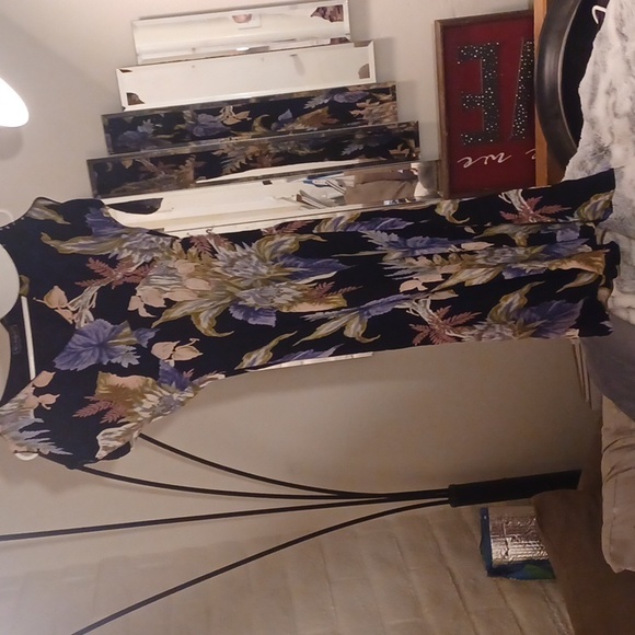 Nostalgia | Dresses | Floral Long Dress Open Arms | Poshmark